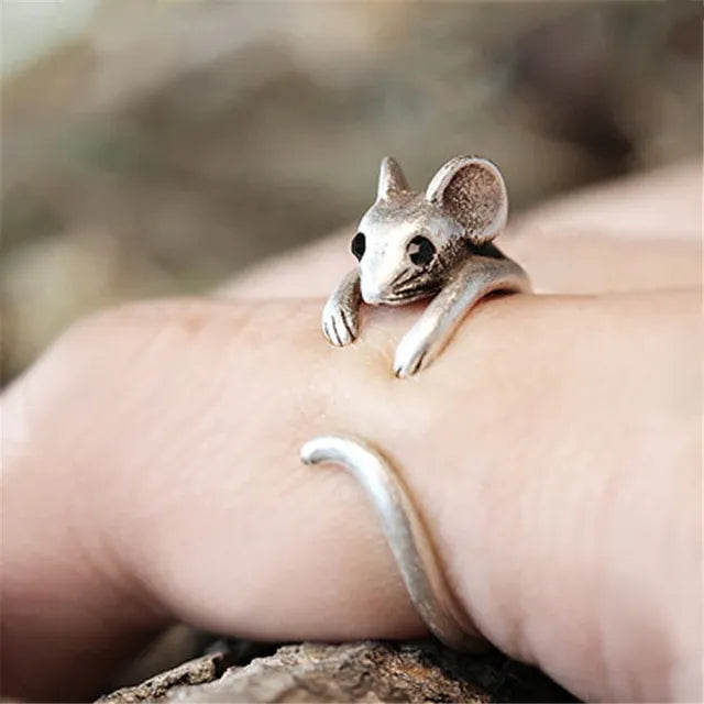 Vintage Silver Mouse Ring – Koala Brands
